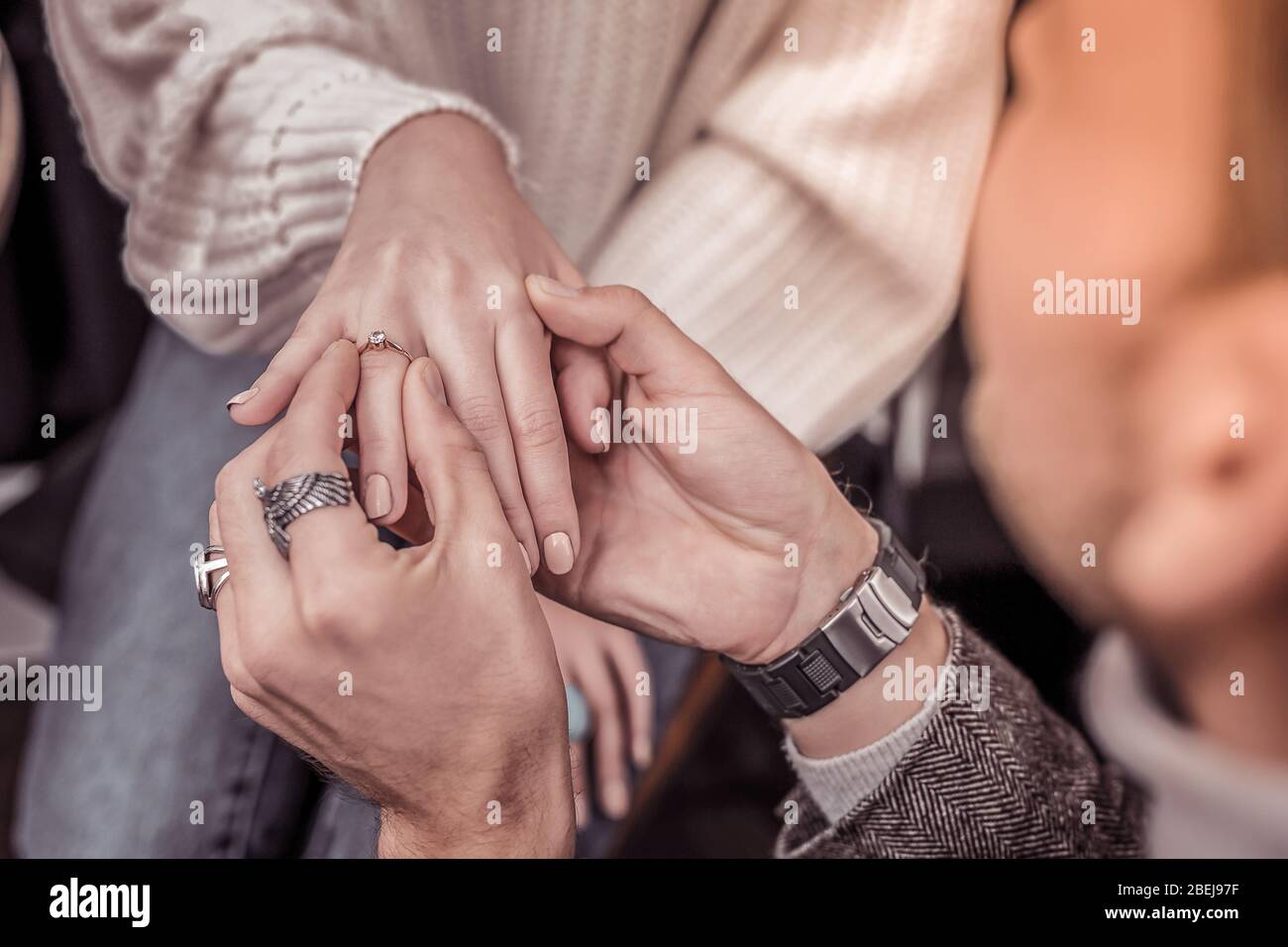 Intertwined and hands hi-res stock photography and images - Alamy