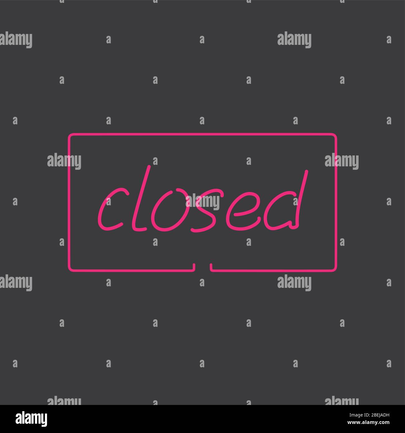 Neon closed sign Stock Vector Images - Alamy