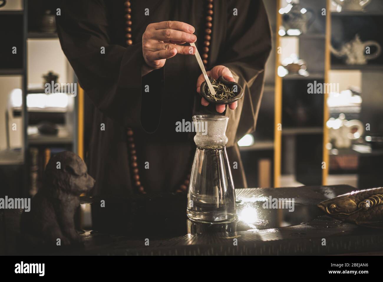 Tea ceremony is performed by tea master Stock Photo - Alamy