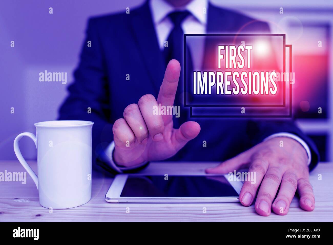 Introduction presentation concept male hi-res stock photography and ...