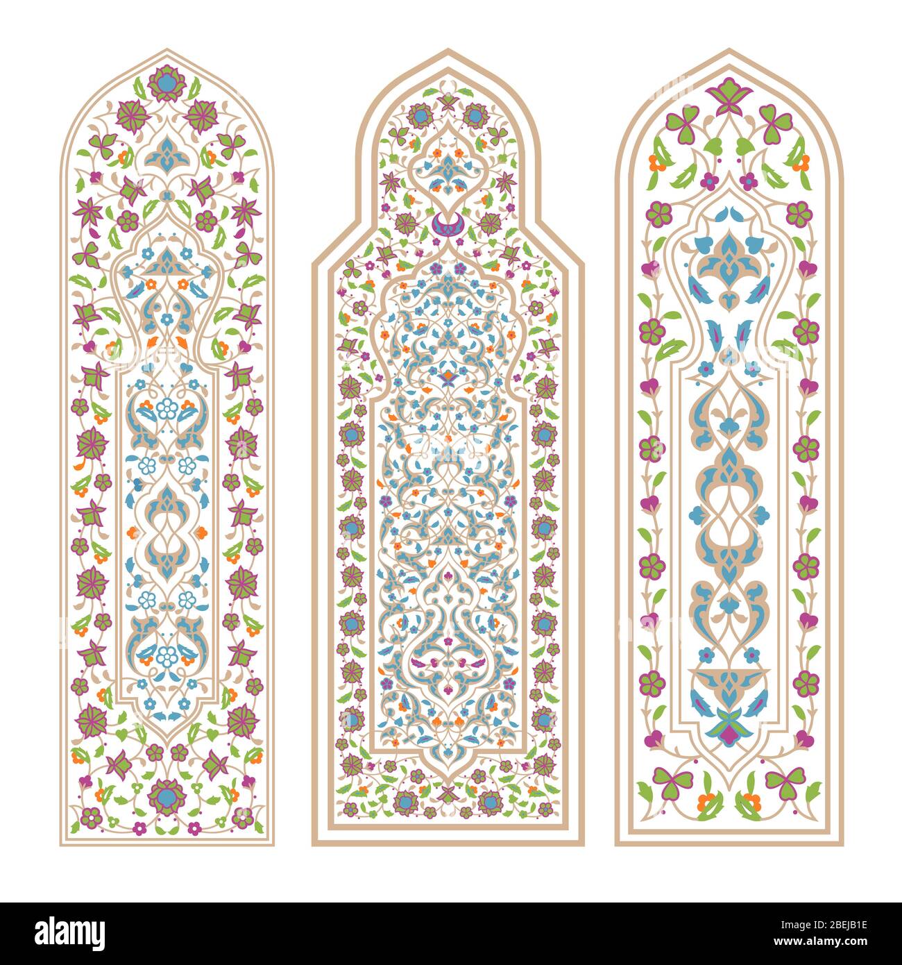 Islamic style windows decoration Stock Vector Images - Alamy
