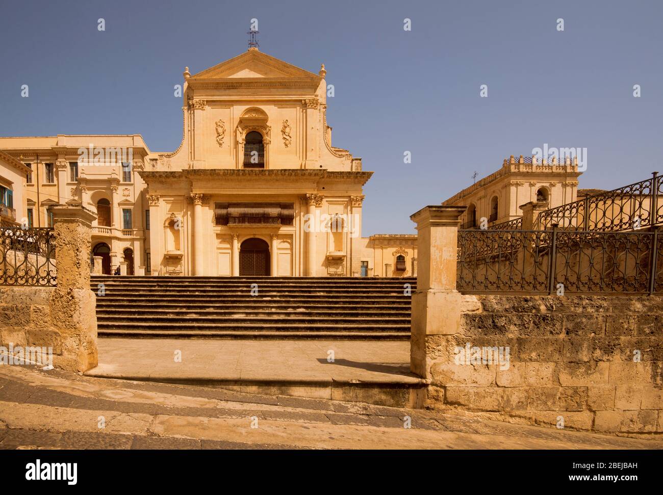 San Santissimo Salvatore Church Noto Sicily Stock Photo - Alamy
