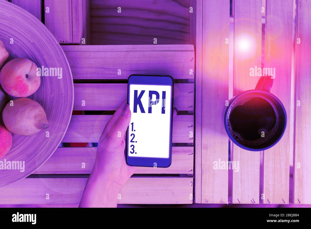 Text sign showing Kpi. Business photo showcasing Evaluate the success ...