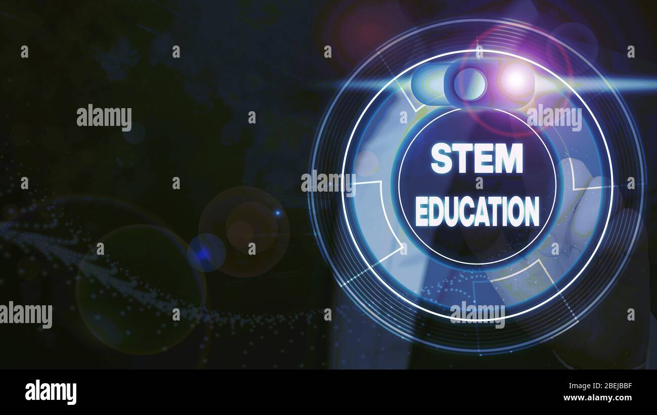 Conceptual hand writing showing Stem Education. Concept meaning develop ...