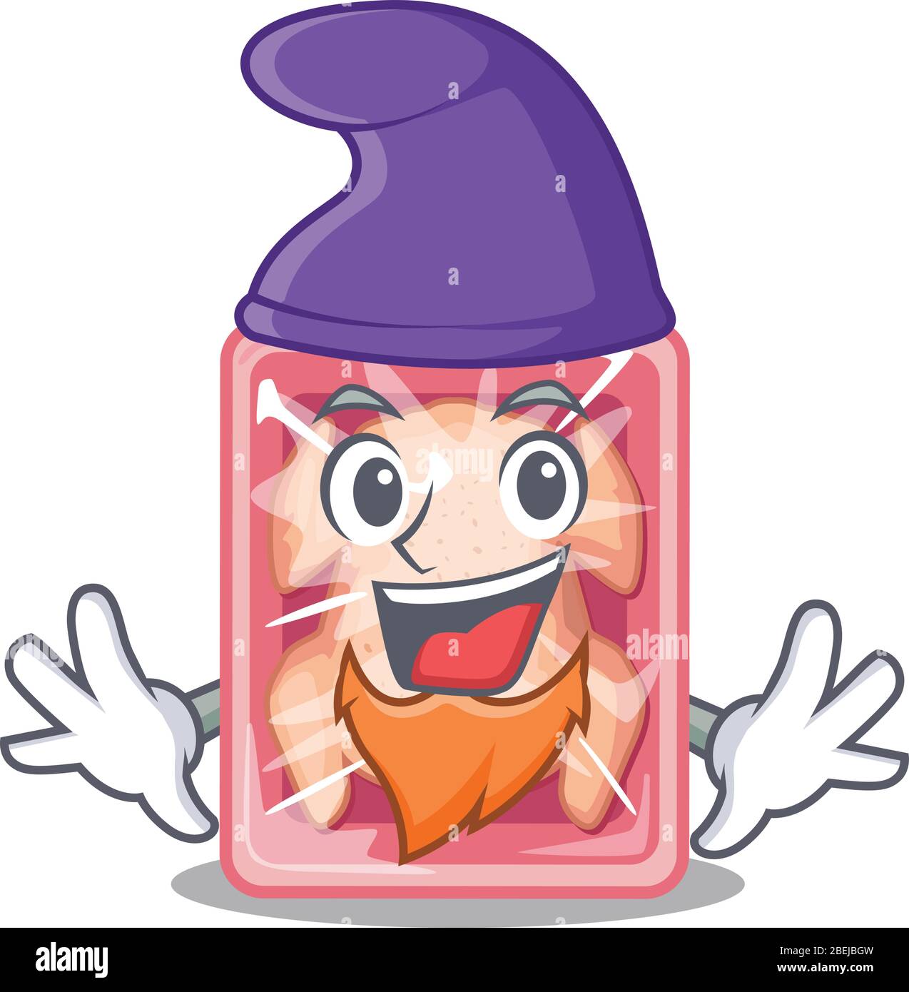 Cute picture of frozen chicken in Elf cartoon design Stock Vector Image ...