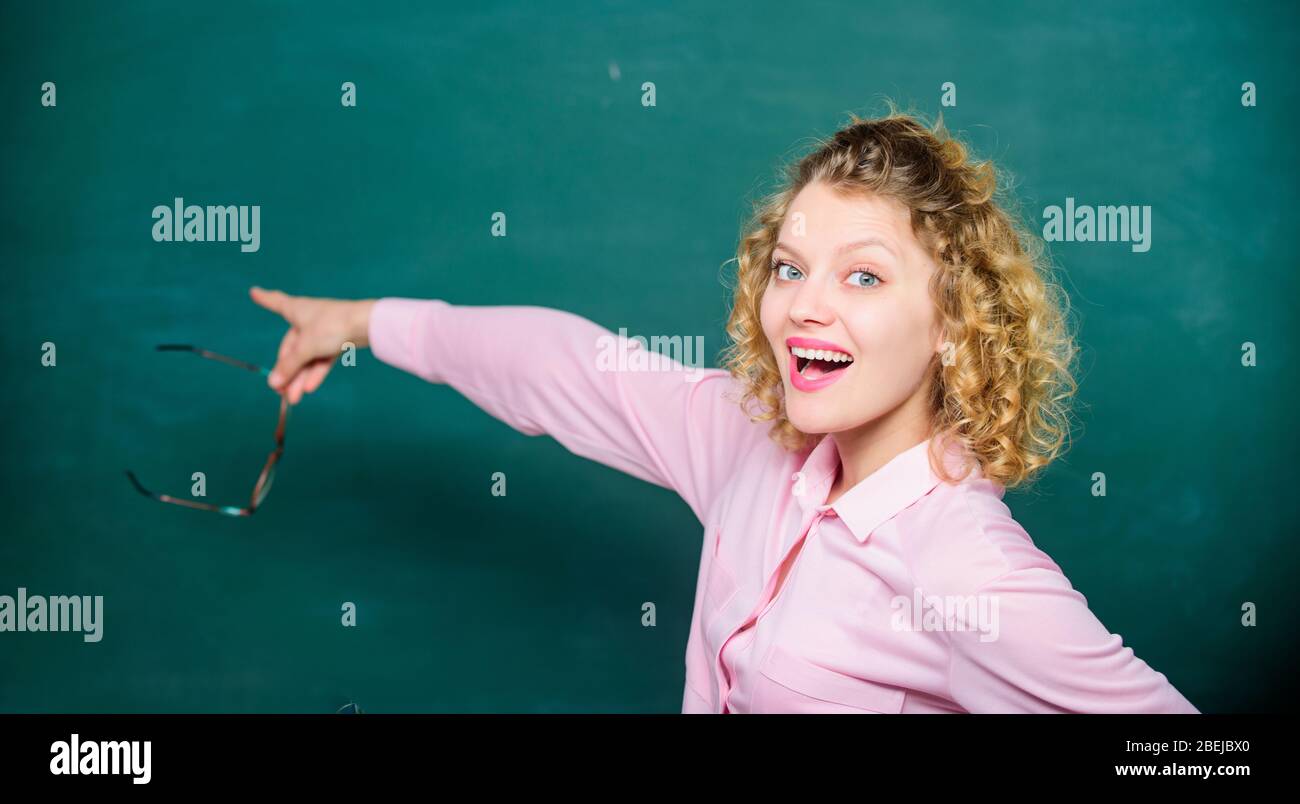 Inspired to work hard. Girl prepare for exams. girl teacher at school ...