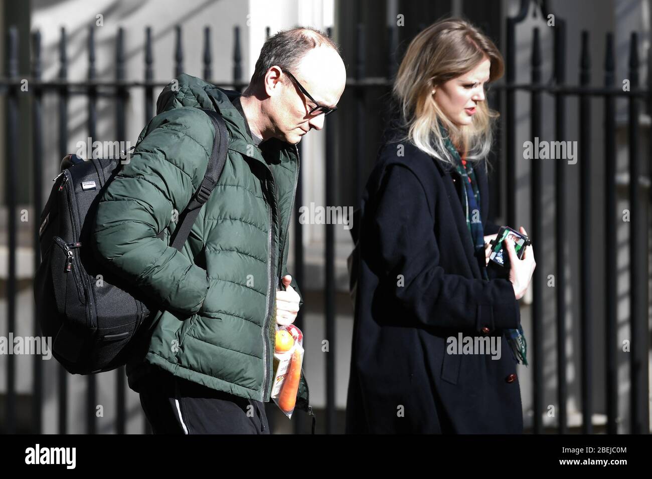 Prime Minister Boris Johnson's key adviser Dominic Cummings and his ...