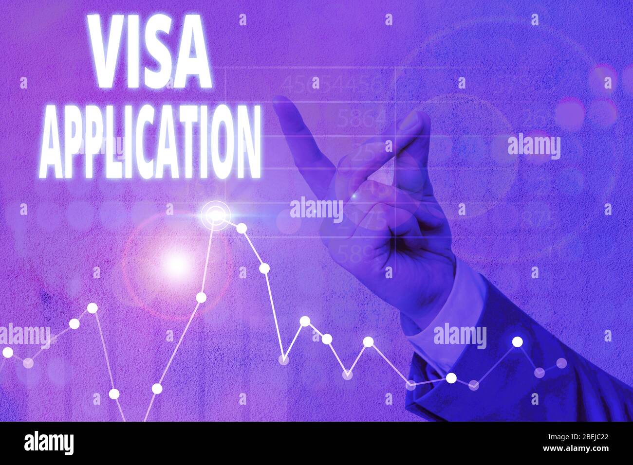 Conceptual hand writing showing Visa Application. Concept meaning an ...