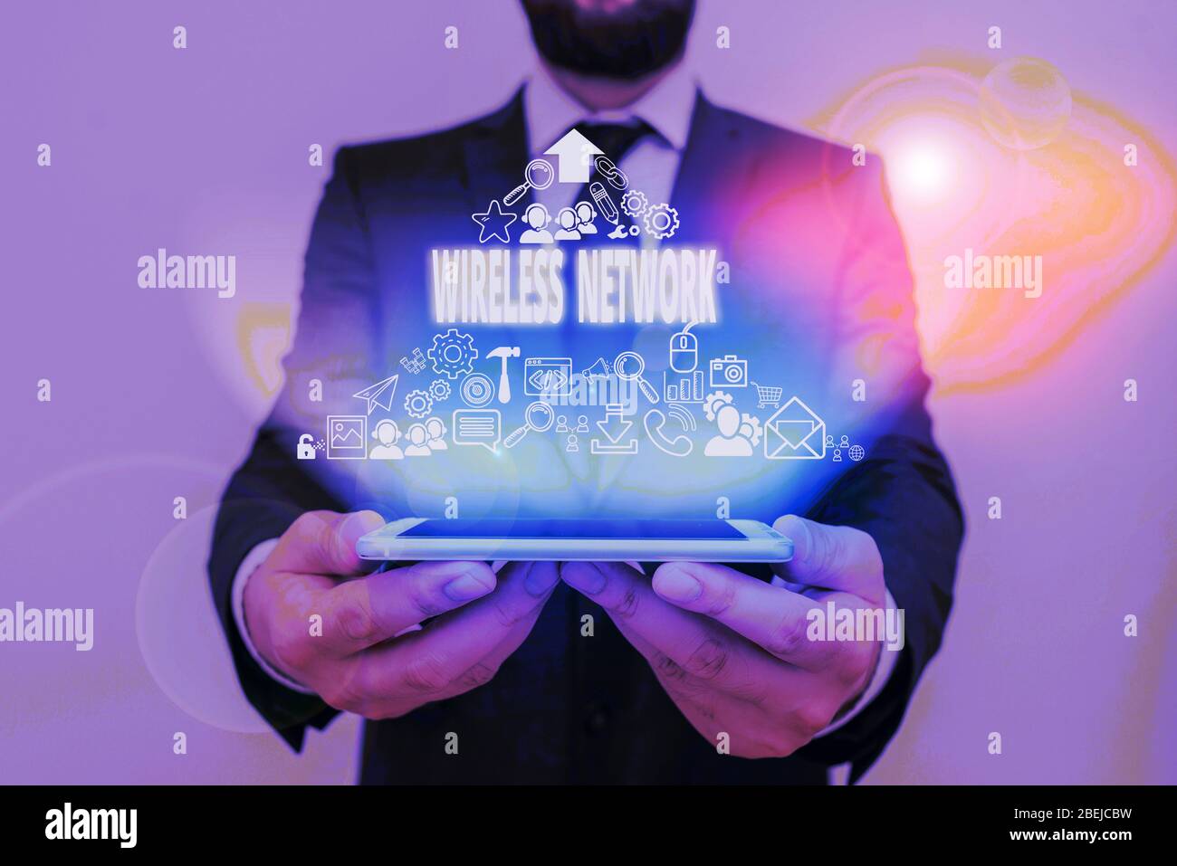 Conceptual hand writing showing Wireless Network. Concept meaning ...