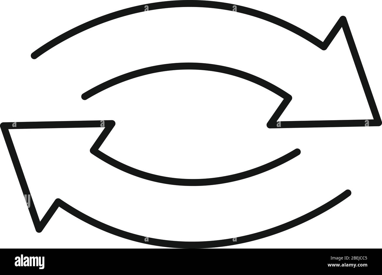 Tree recycling icon. Outline tree recycling vector icon for web design ...