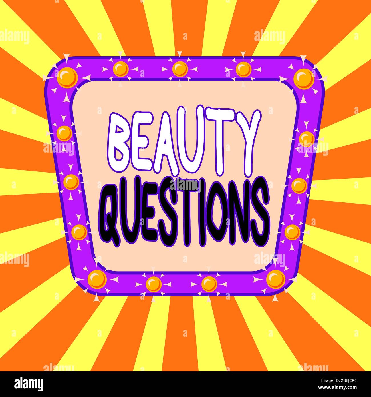 Handwriting text Beauty Questions. Conceptual photo a sentence or ...