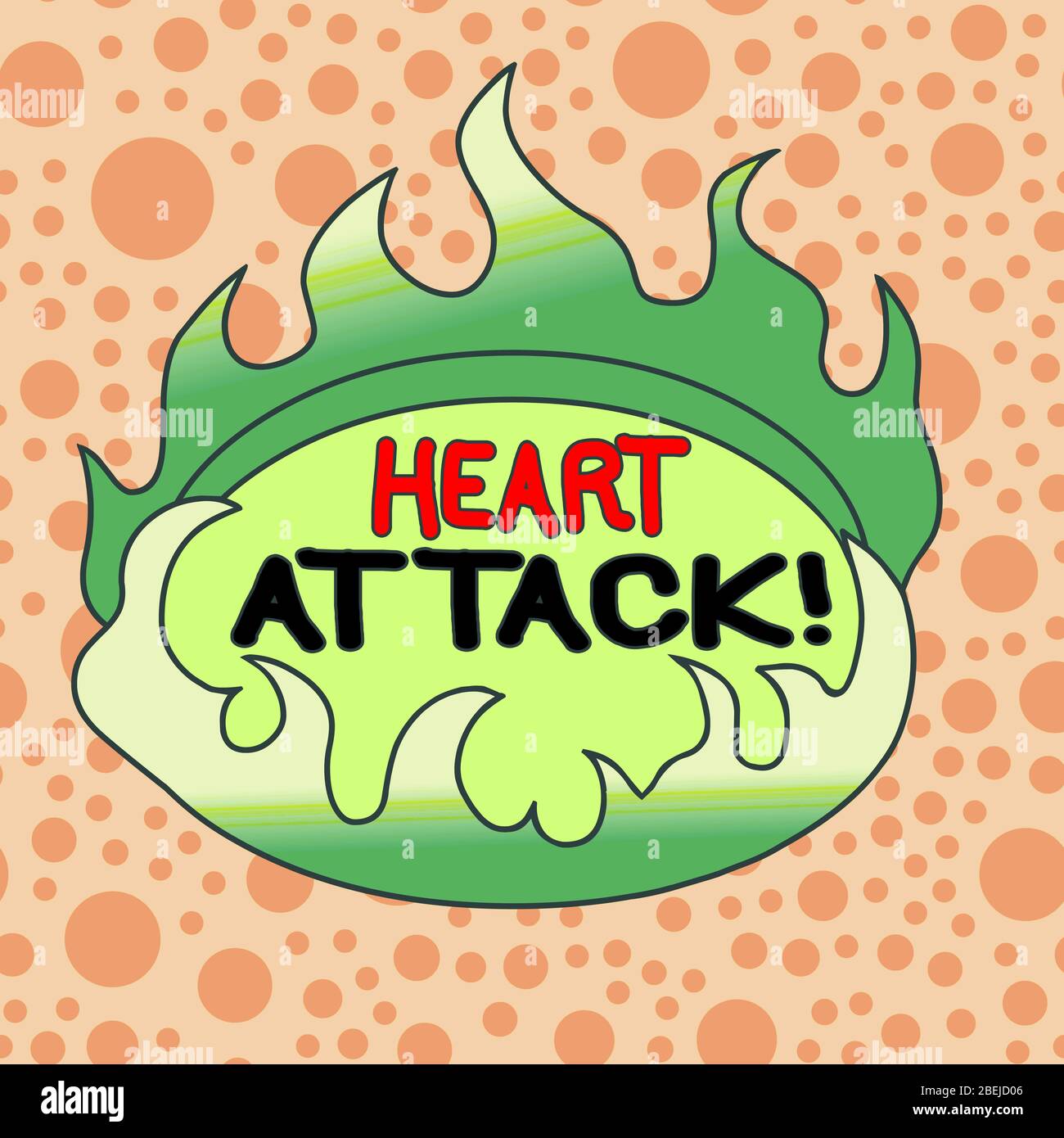 Handwriting text writing Heart Attack. Conceptual photo sudden ...