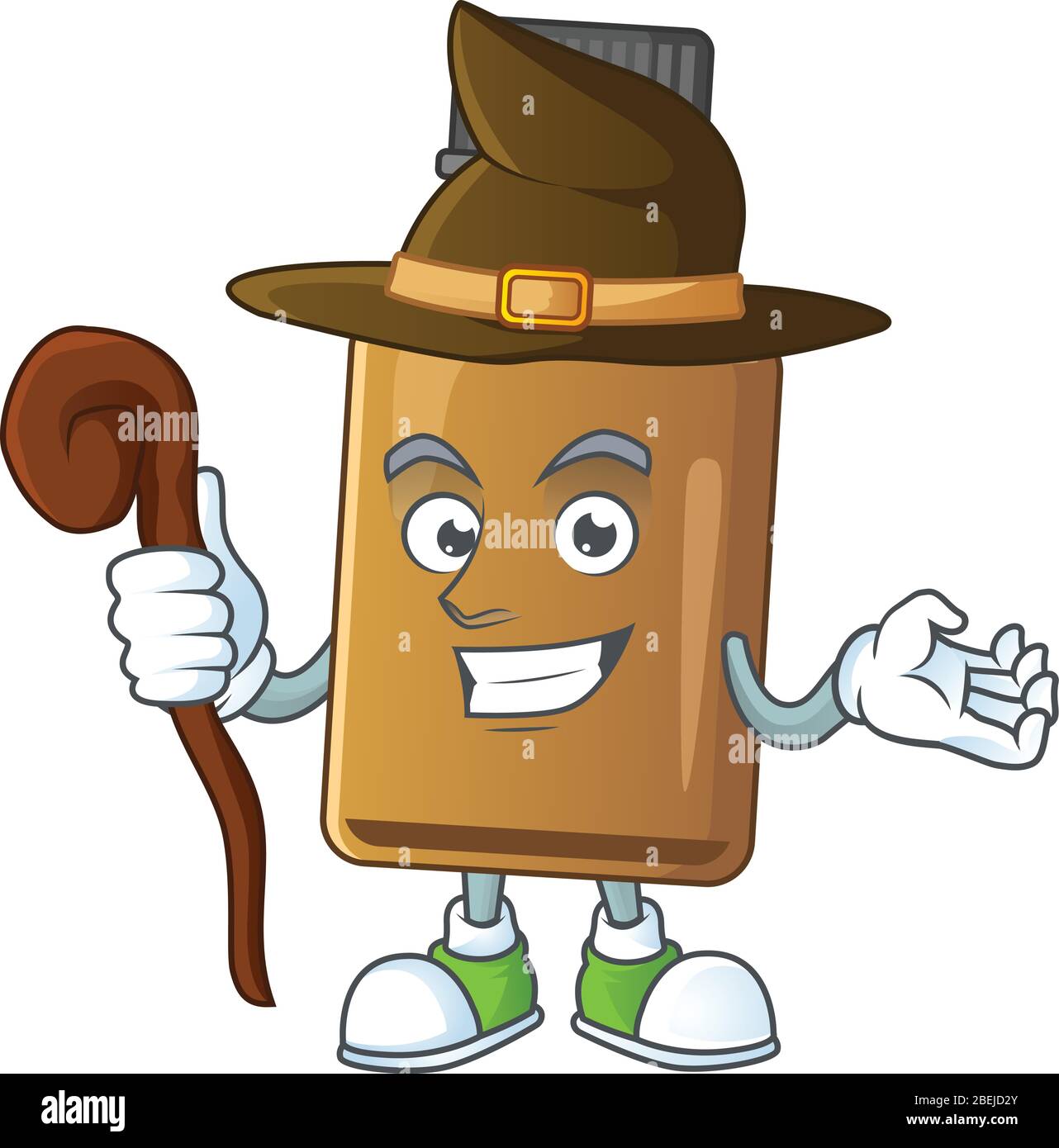 Cute and sneaky Witch syrup cure bottle cartoon design style Stock ...