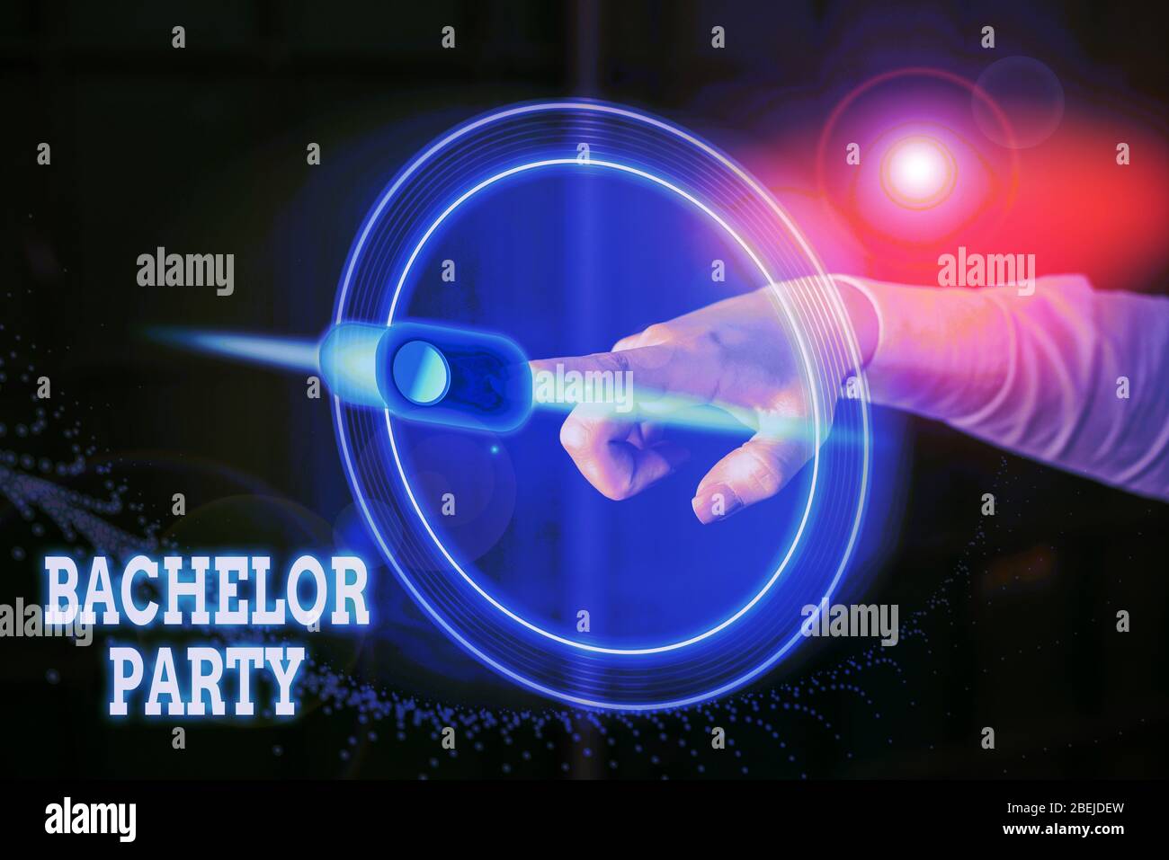 Conceptual hand writing showing Bachelor Party. Concept meaning a party ...