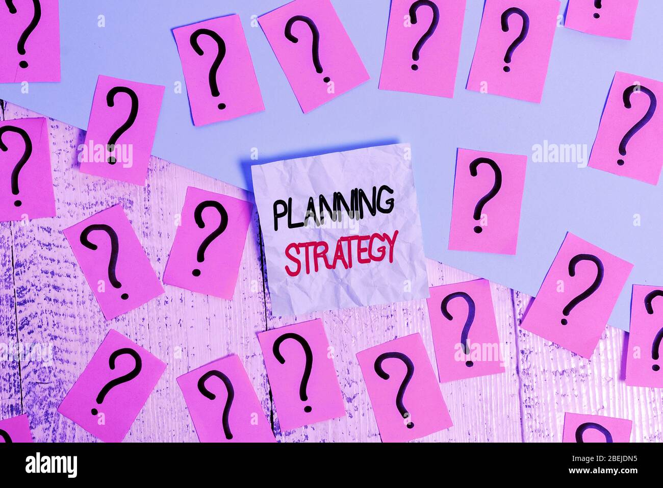 Writing note showing Planning Strategy. Business concept for systematic ...