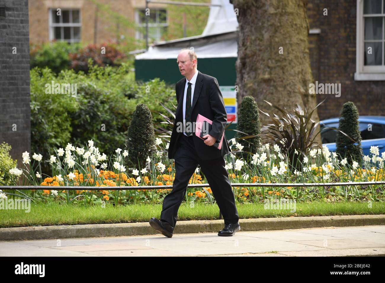 Chief Medical Officer Chris Whitty arrives in Downing Street, London ...