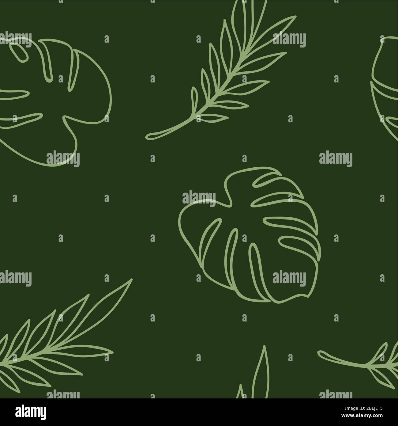 green seamless pattern palm leaf vector illustration EPS10 Stock Vector ...