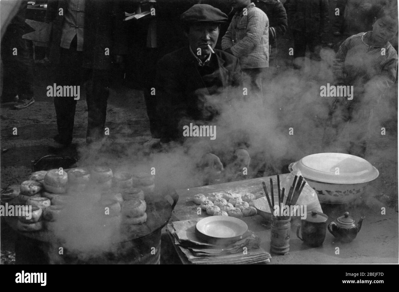 Pot stickers Black and White Stock Photos & Images - Alamy