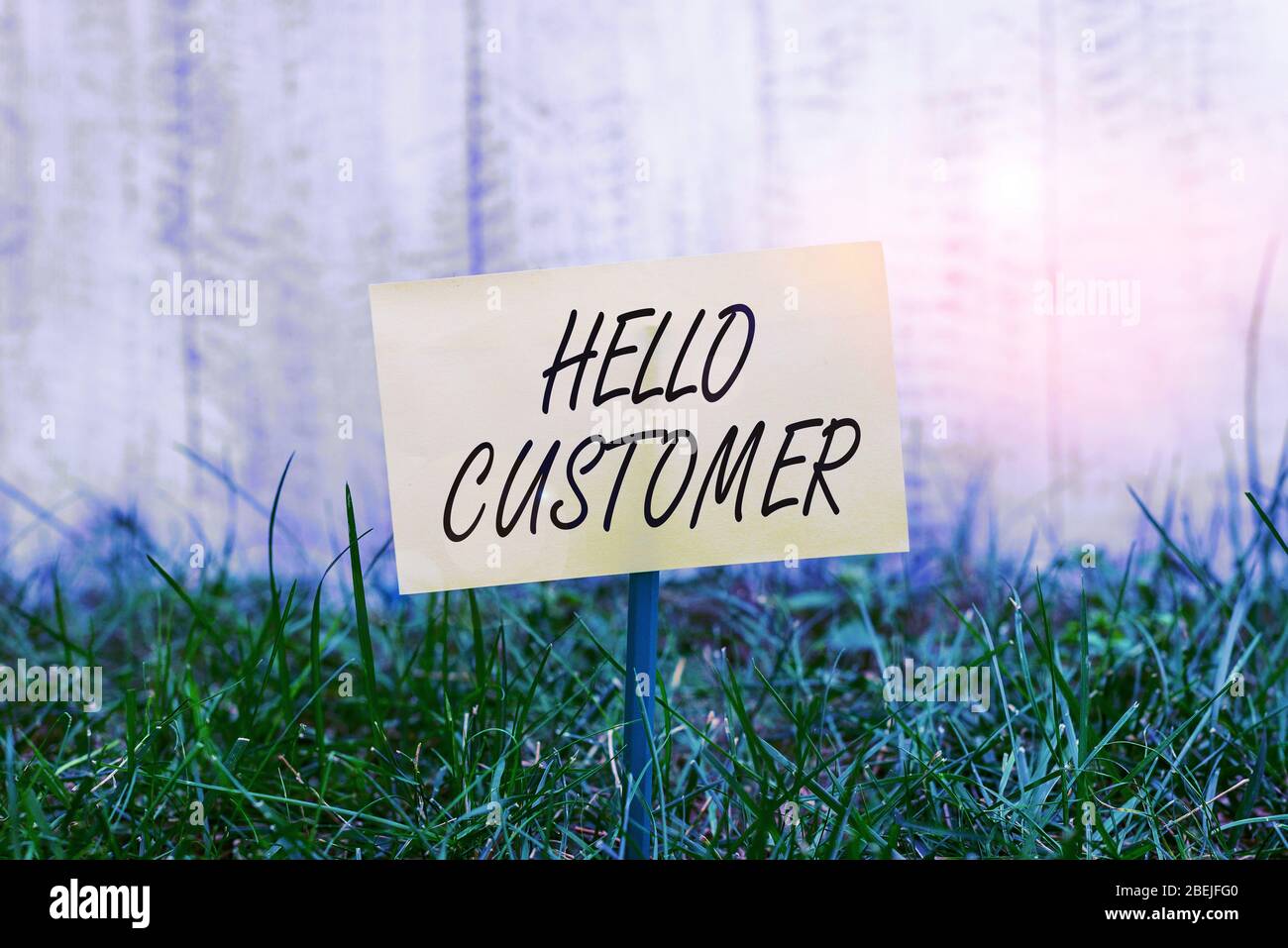 Word writing text Hello Customer. Business photo showcasing greeting ...