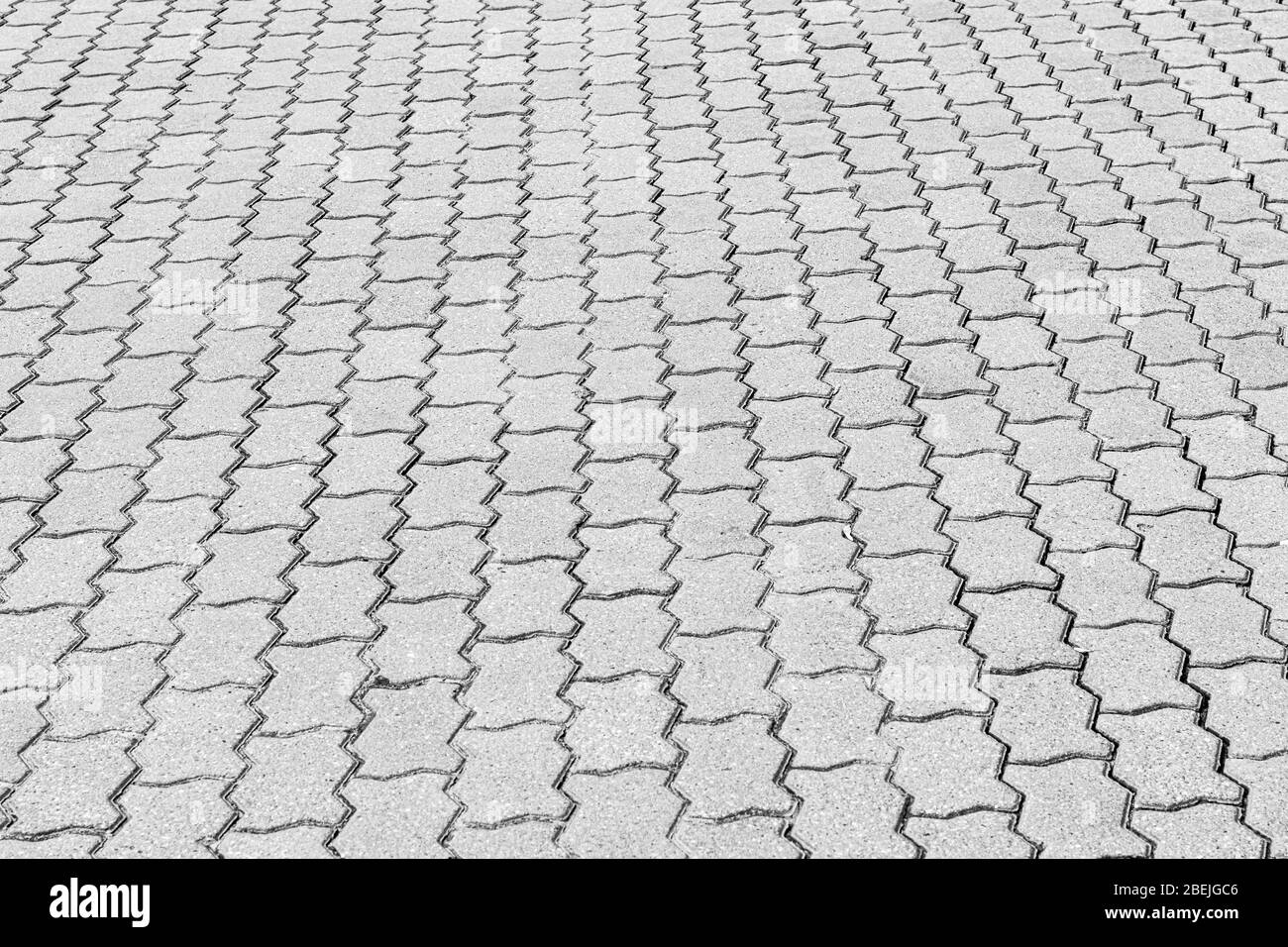 Top view on gray paving stone road. Old pavement of granite texture ...