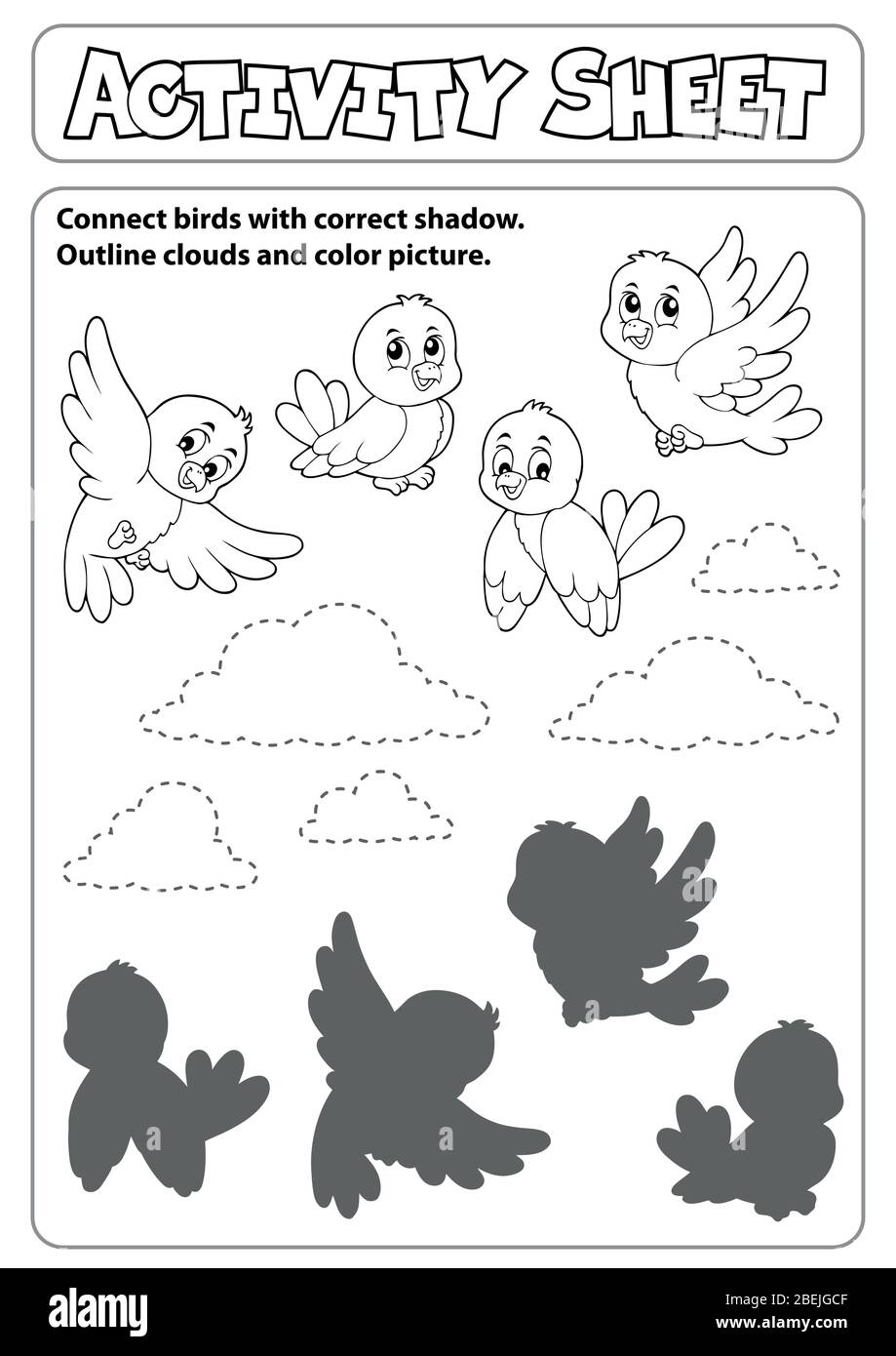 Activity sheet Black and White Stock Photos & Images - Alamy