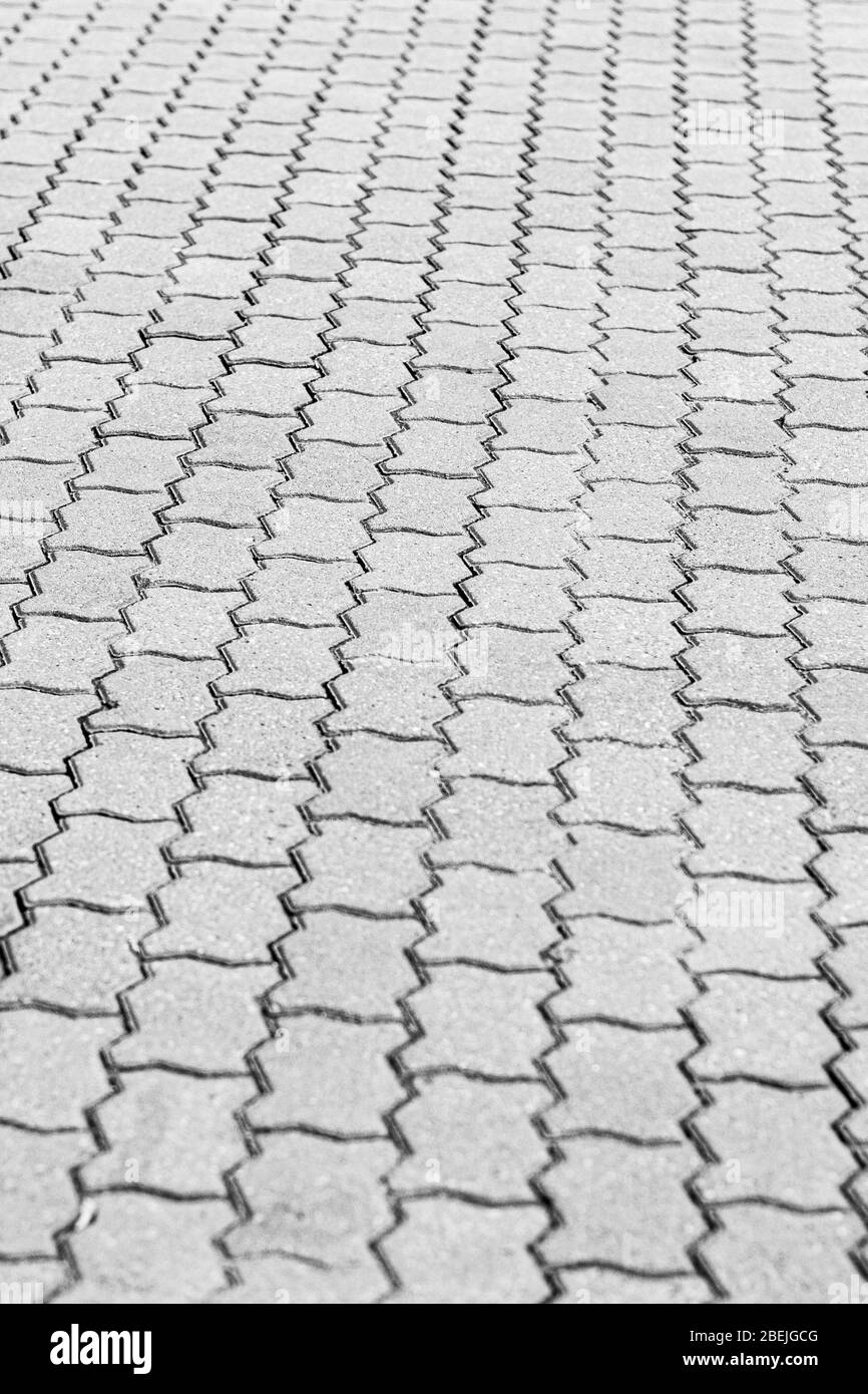 Concrete paving texture top view Black and White Stock Photos & Images ...