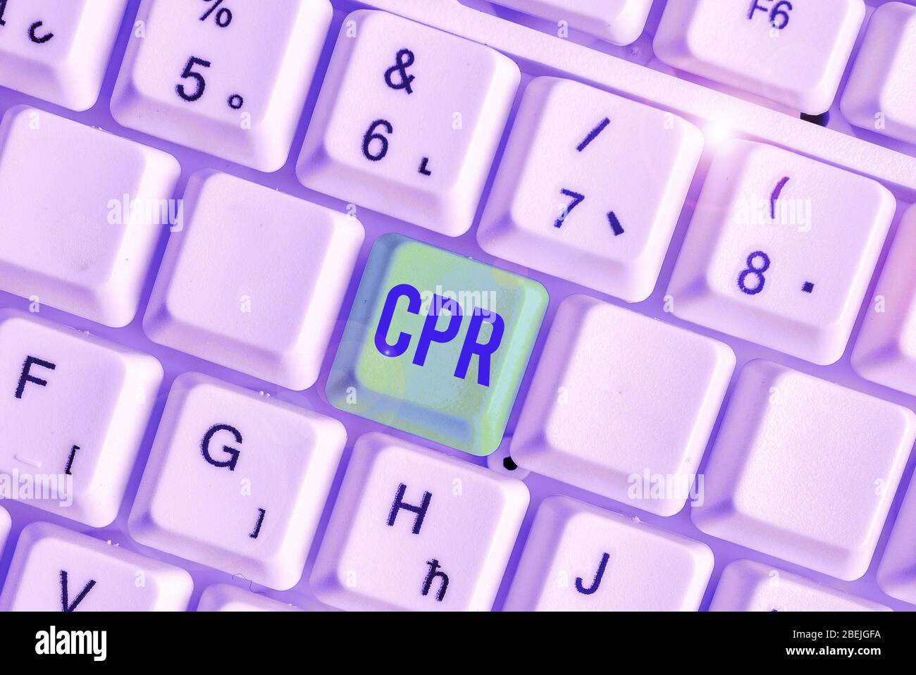 Writing note showing Cpr. Business concept for cardiopulmonary ...