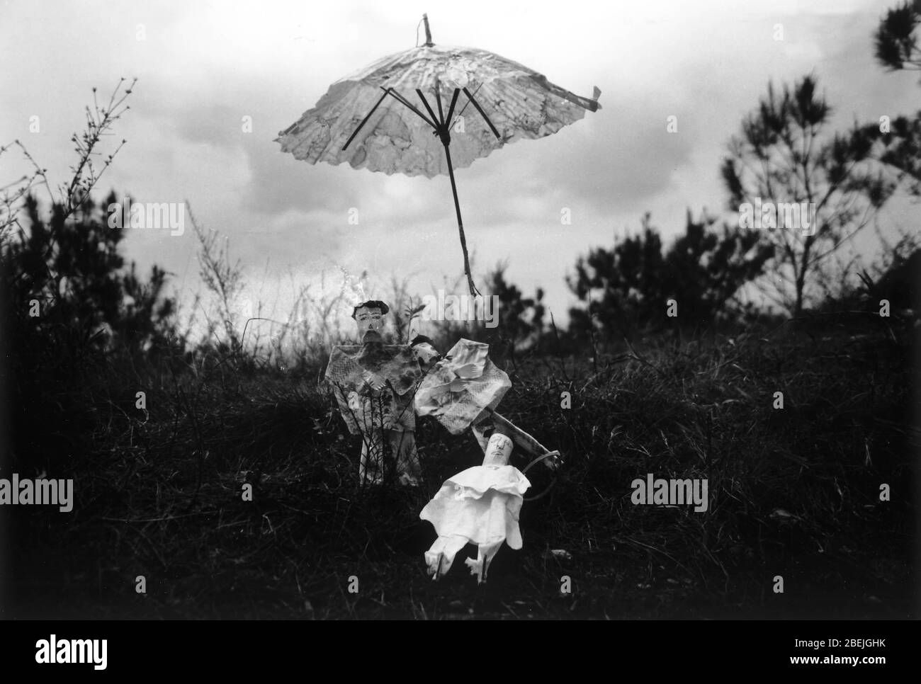 Paper People at Funeral Stock Photo - Alamy