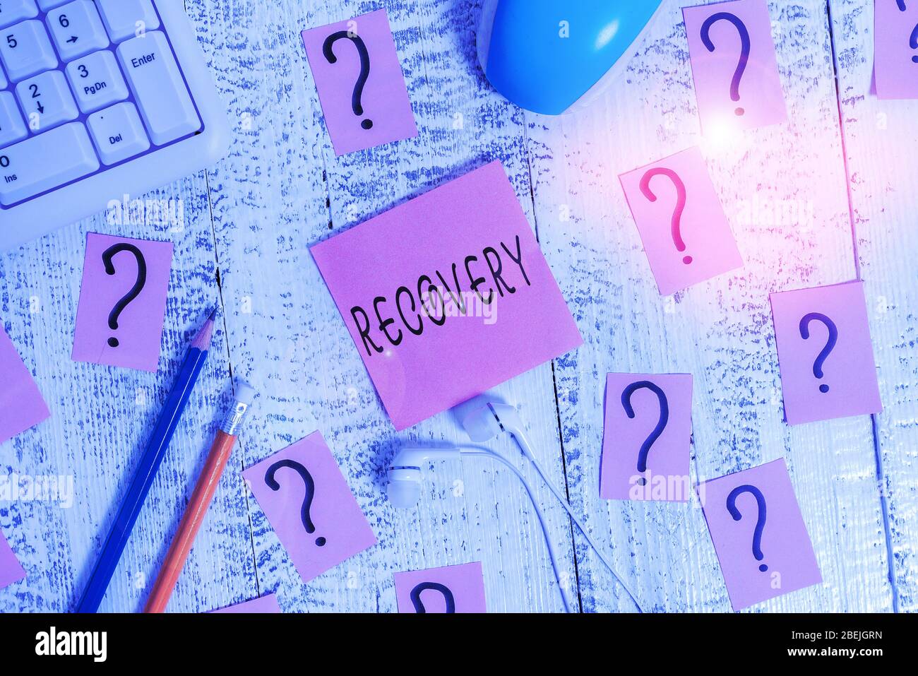 Handwriting text writing Recovery. Conceptual photo the return to ...