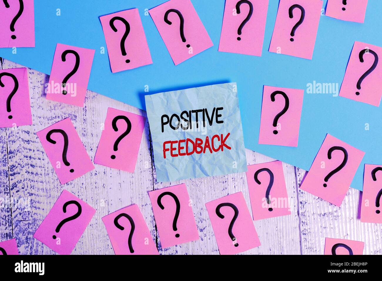 Writing note showing Positive Feedback. Business concept for good and ...