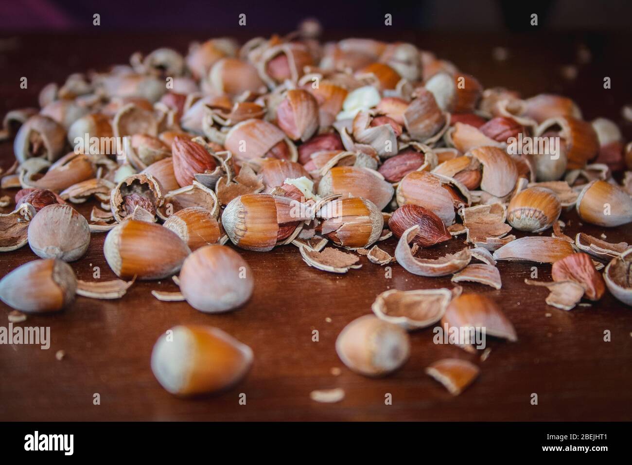 Hazelnuts wallpaper hi-res stock photography and images - Alamy