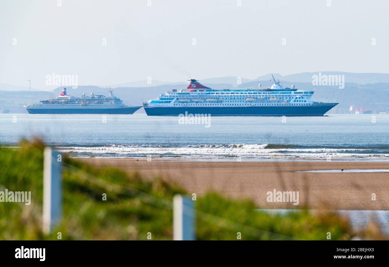 Edinburgh. Scotland, UK. 13 April, 2020. Eight crew members on Fred ...