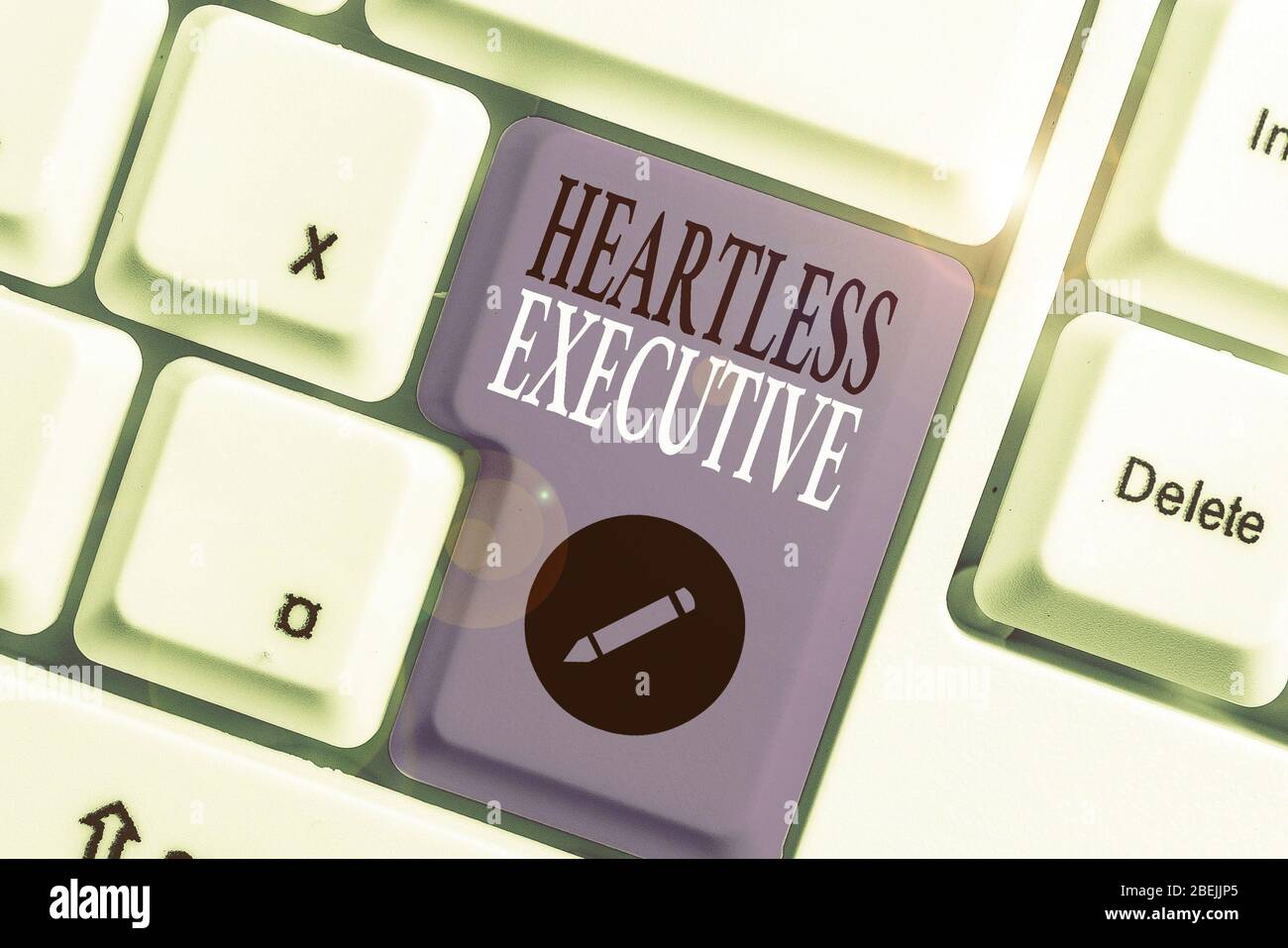 Handwriting text writing Heartless Executive. Conceptual photo workmate ...