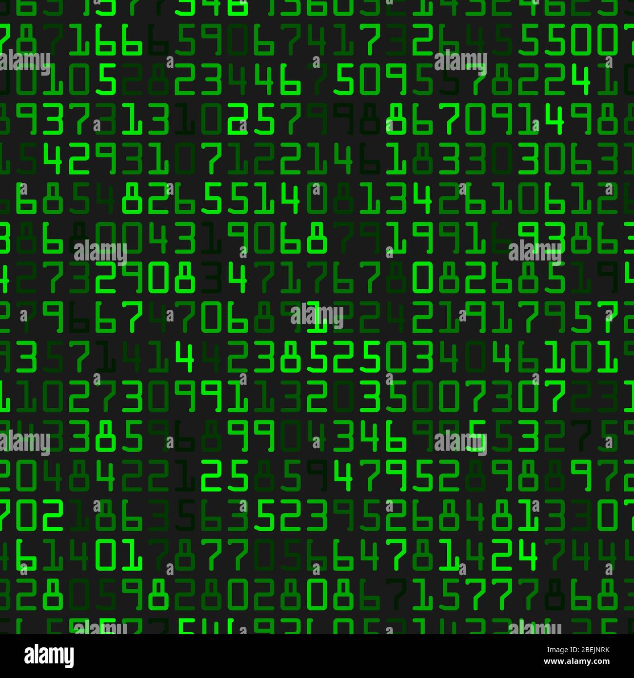 Modern background with green numbers on a black background Stock Vector ...