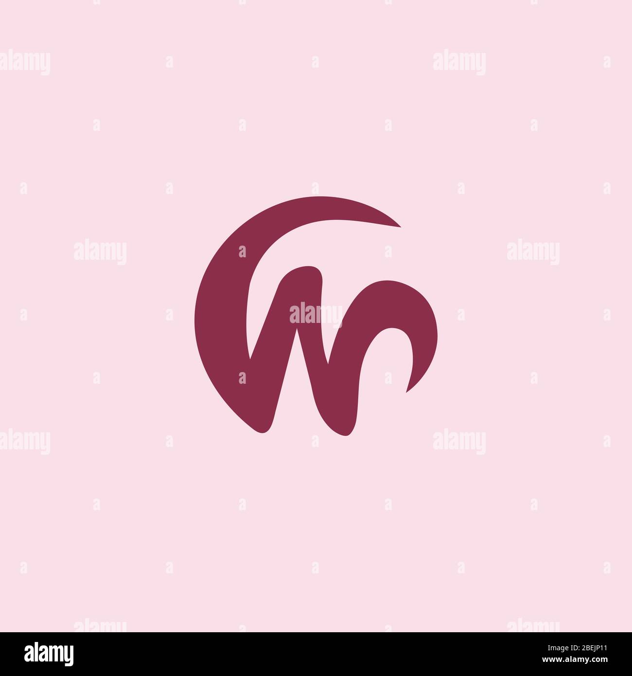 Initial letter wp logo or pw logo vector design templates Stock Vector ...