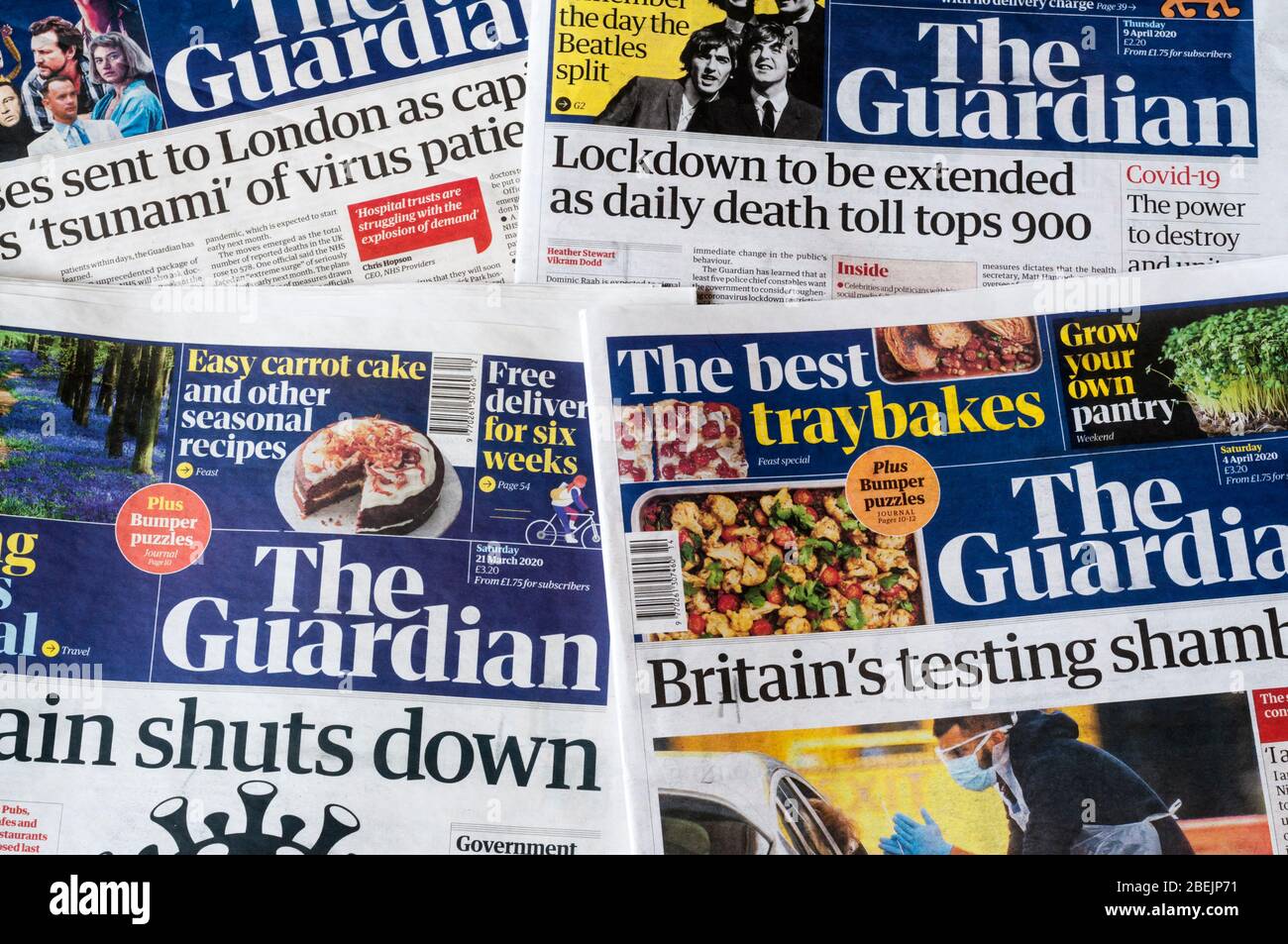 Guardian newspaper front page headline hi-res stock photography and ...