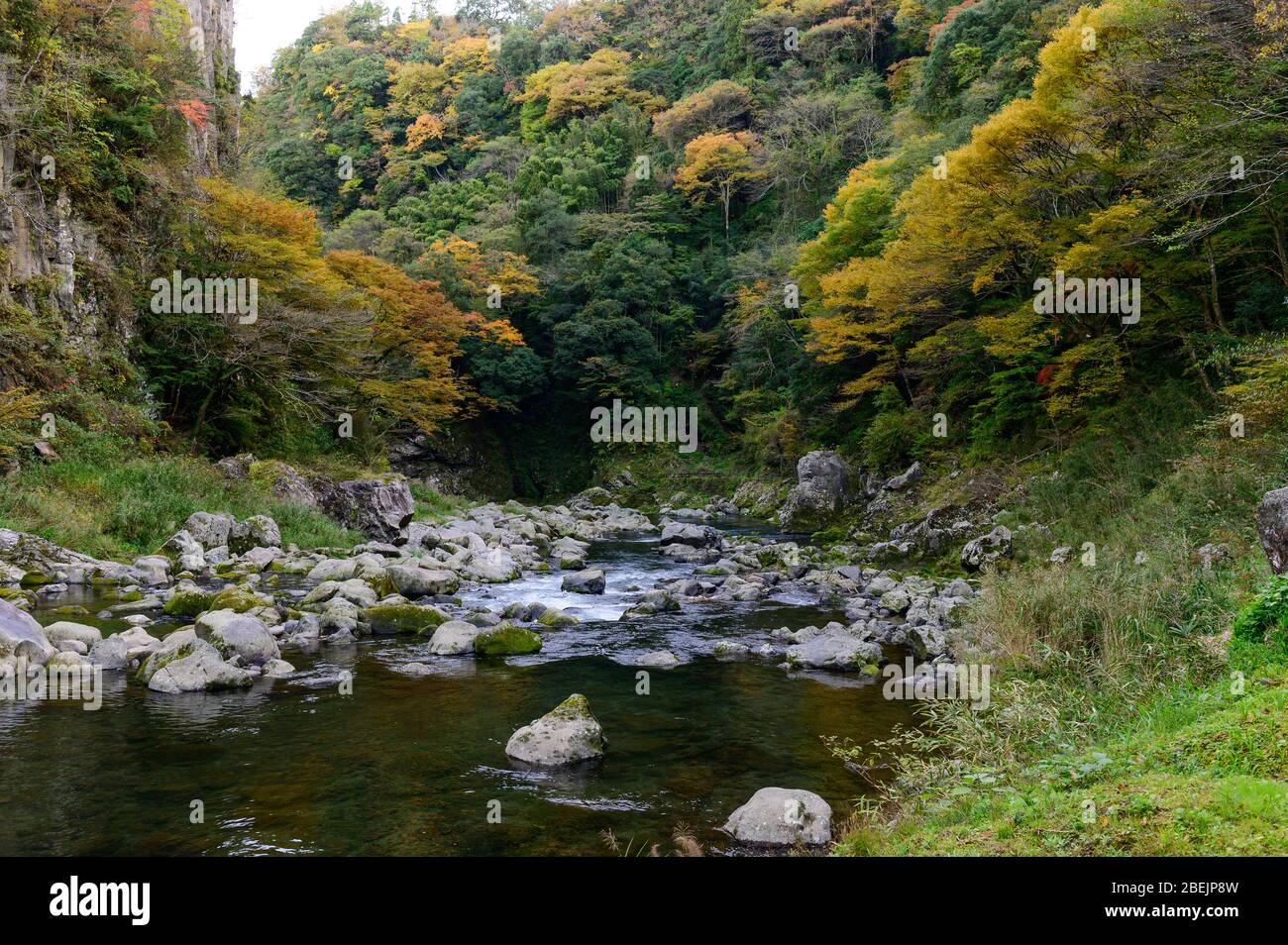 Gokase river at Takachiho Gorge on Miyazaki, Japan Stock Photo - Alamy