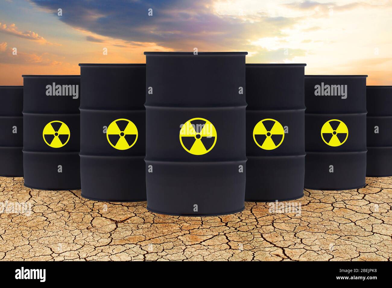 Nuclear waste barrels hi-res stock photography and images - Alamy