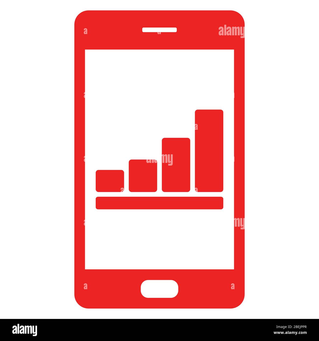 Bar chart and smartphone Stock Photo - Alamy