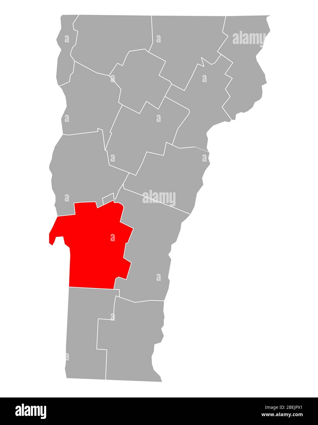 Map of Rutland in Vermont Stock Photo - Alamy