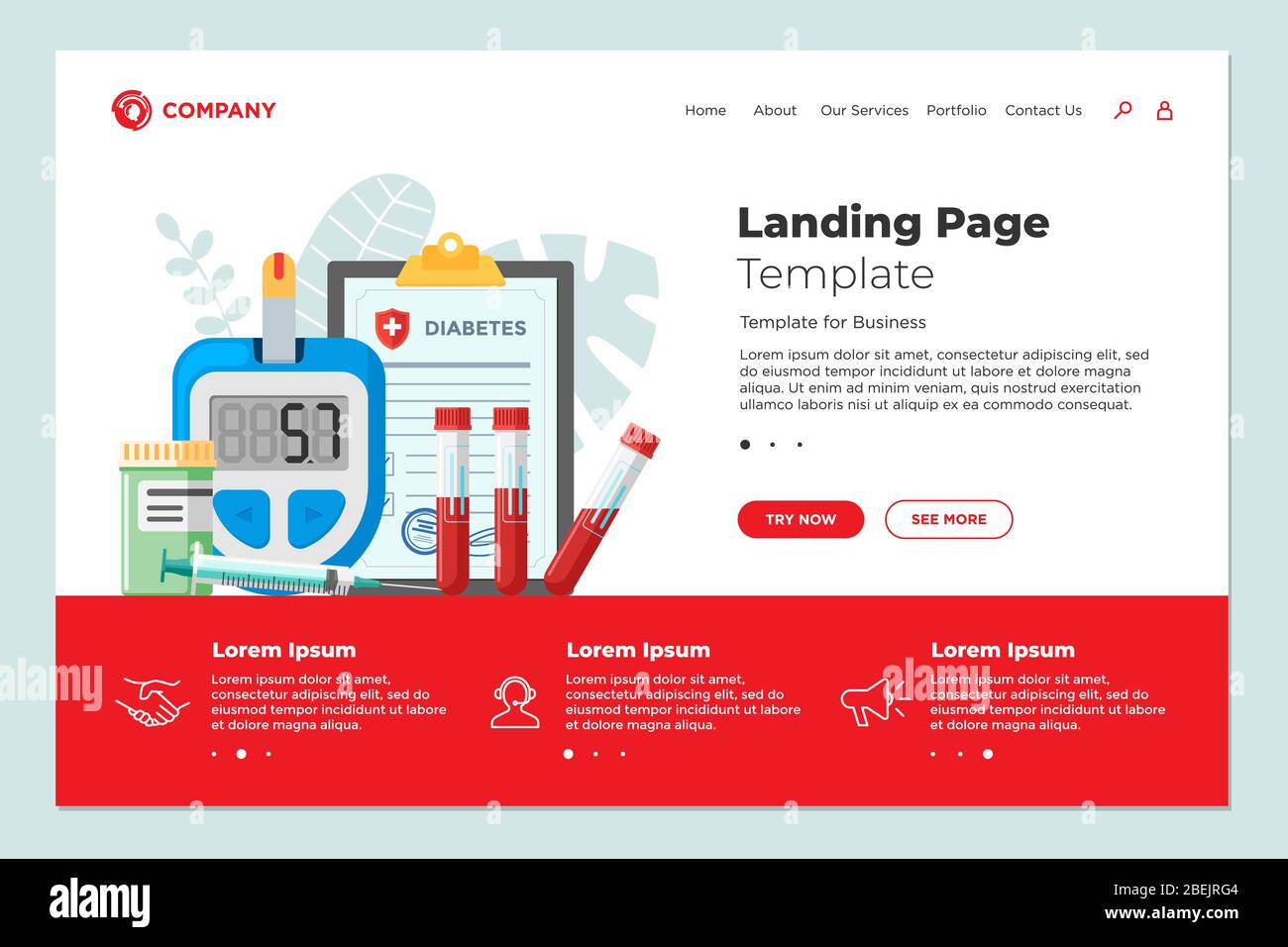 Glucometer for diabetes medical diagnosis measuring sugar level ...