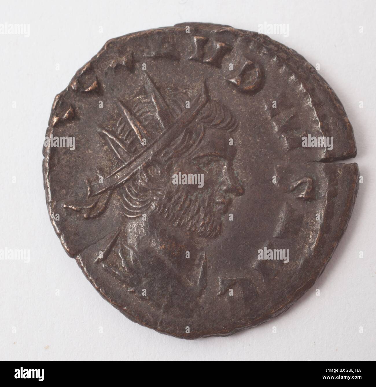 A Roman coin found in the UK depicting Emperor Claudius I Stock Photo ...