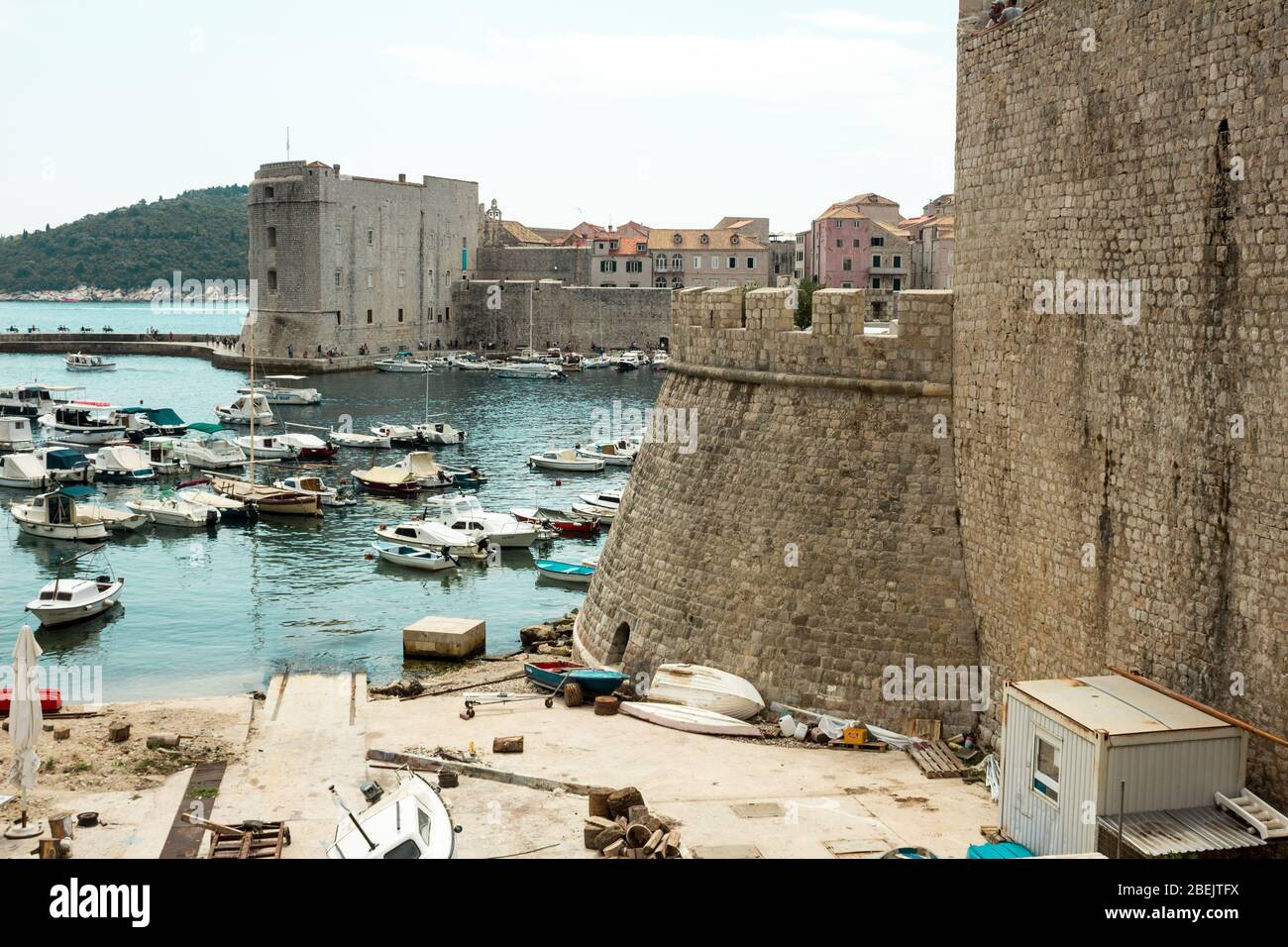Dubrovnik old town city view, old castle view, Ancient fortress view ...