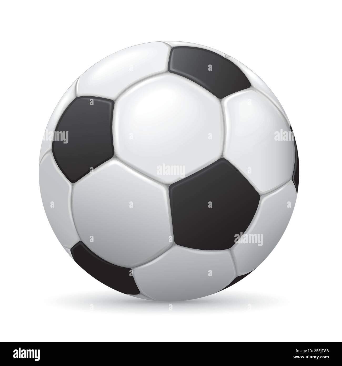 Soccer ball on white background with shadow Stock Vector Image & Art ...