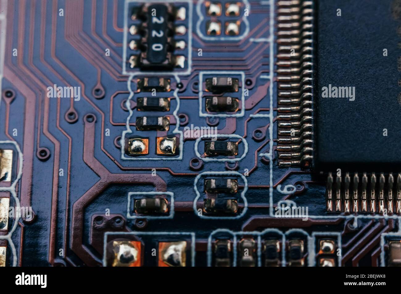 Circuit board repair. Electronic hardware modern technology ...