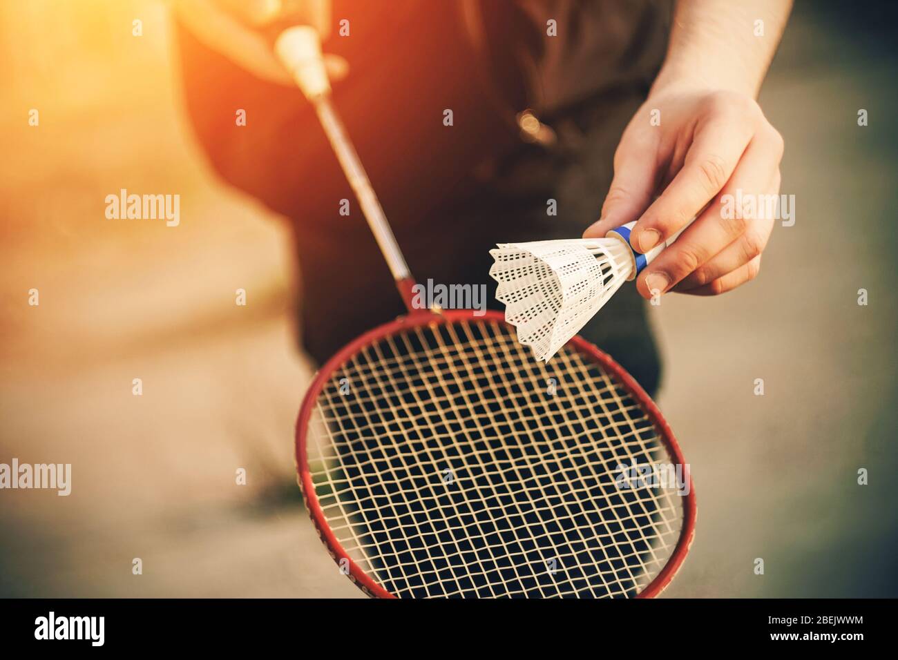 Air badminton hi-res stock photography and images - Alamy