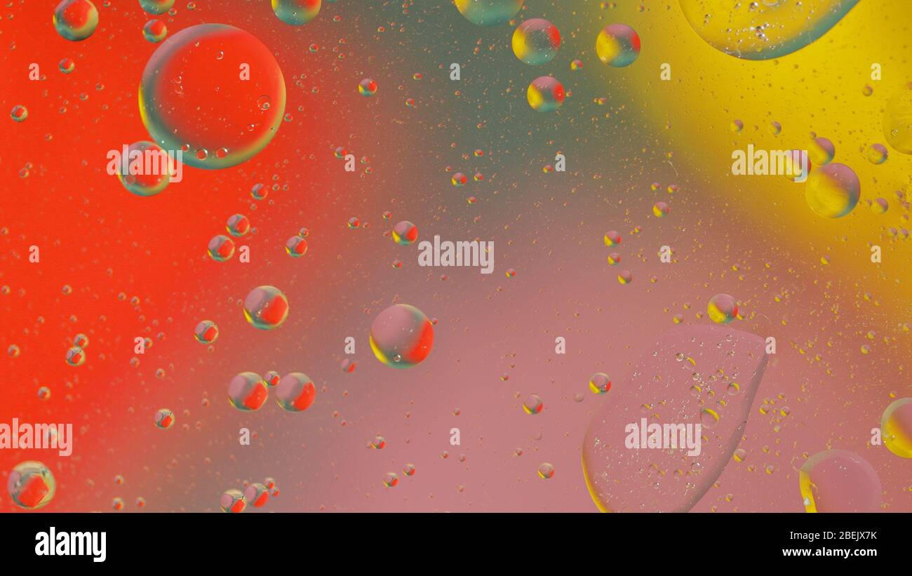 Fantastic structure of colorful bubbles. Chaotic motion. Abstract ...