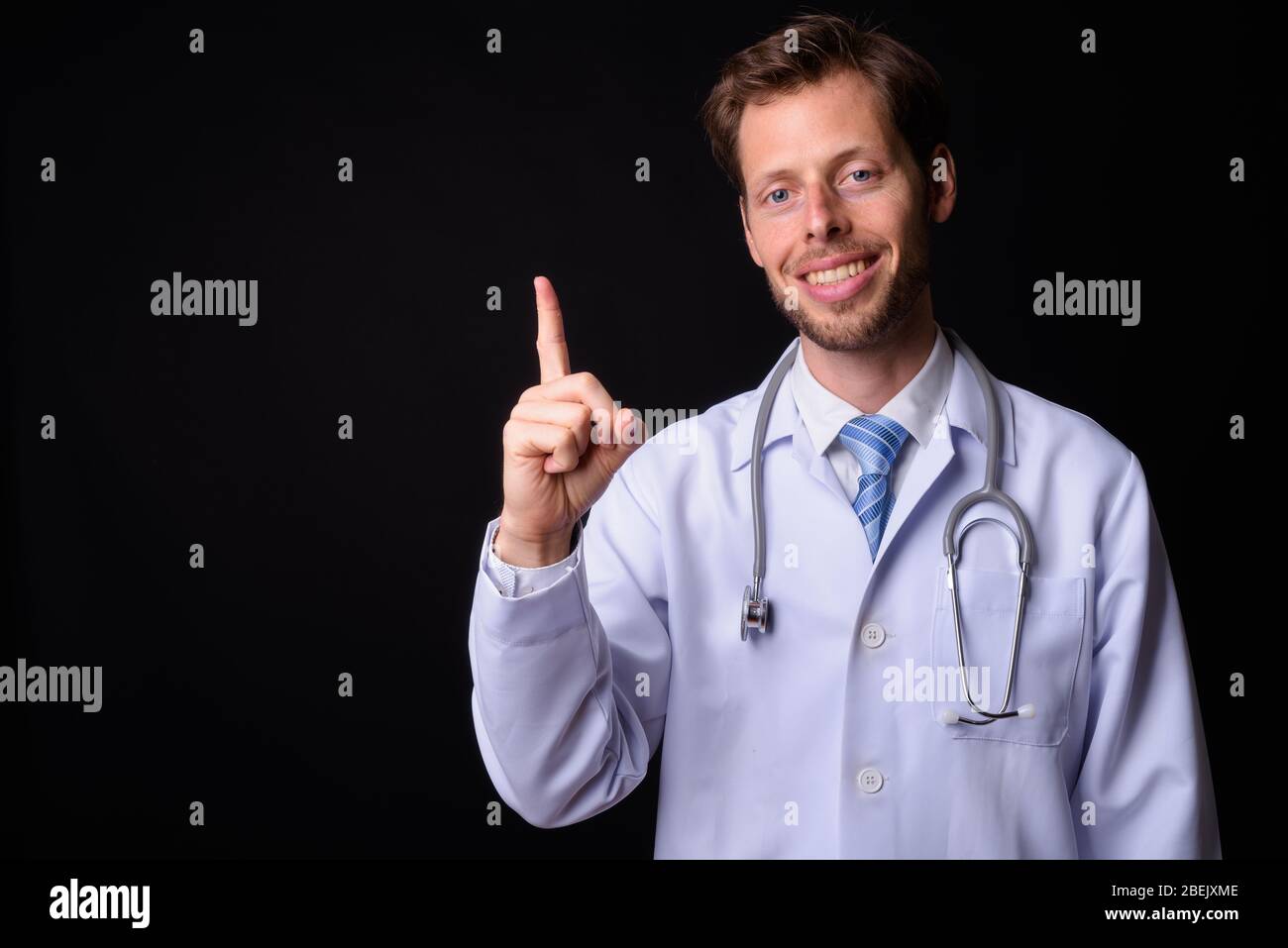 Happy smiling caucasian male doctor hi-res stock photography and images ...