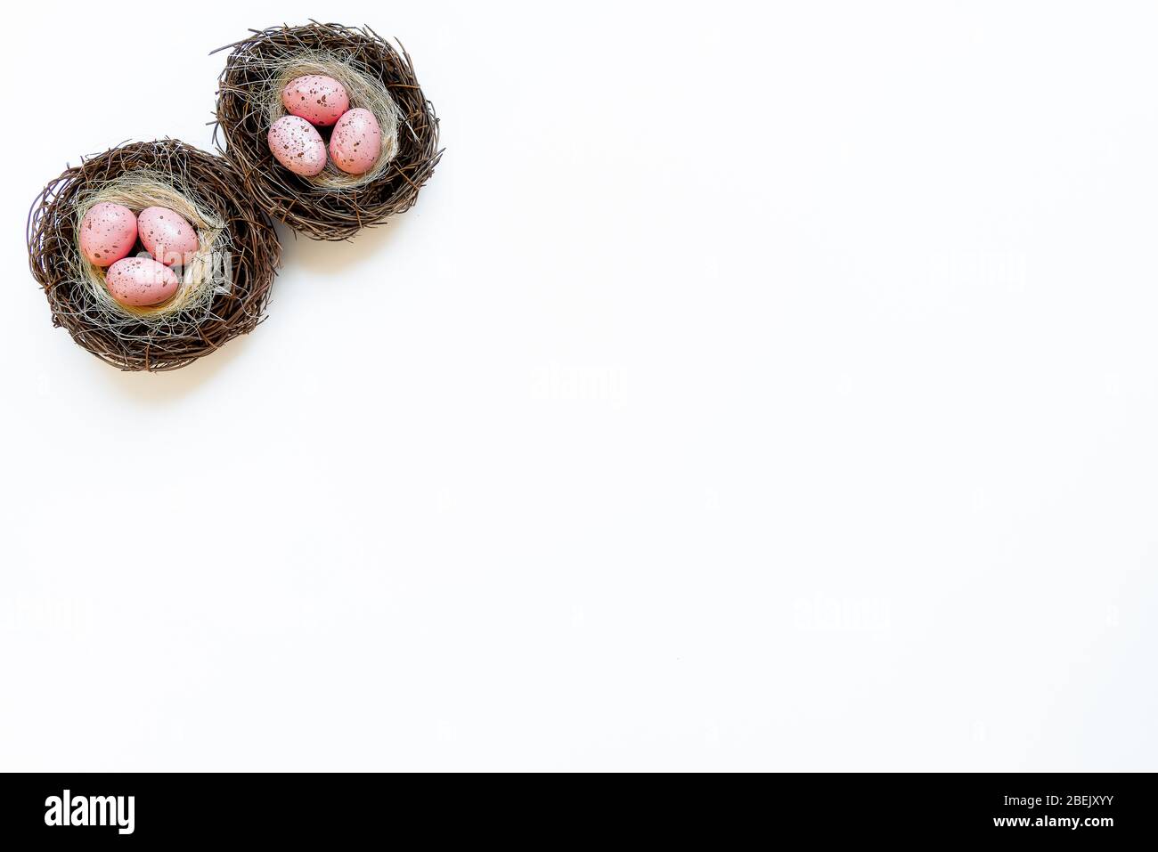 Two pink Nests Stock Photo - Alamy