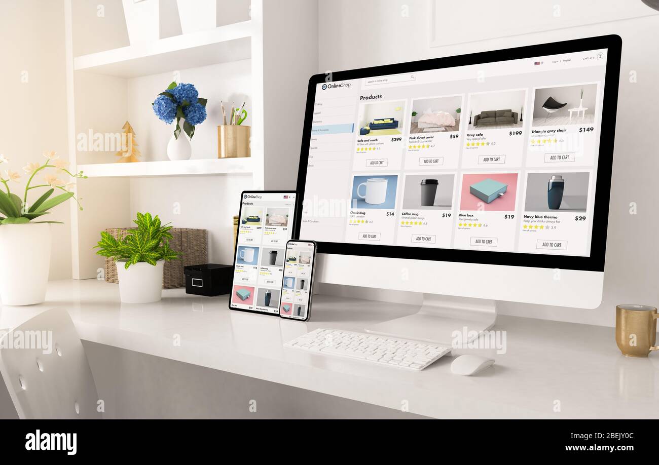 Online setup hi-res stock photography and images - Alamy